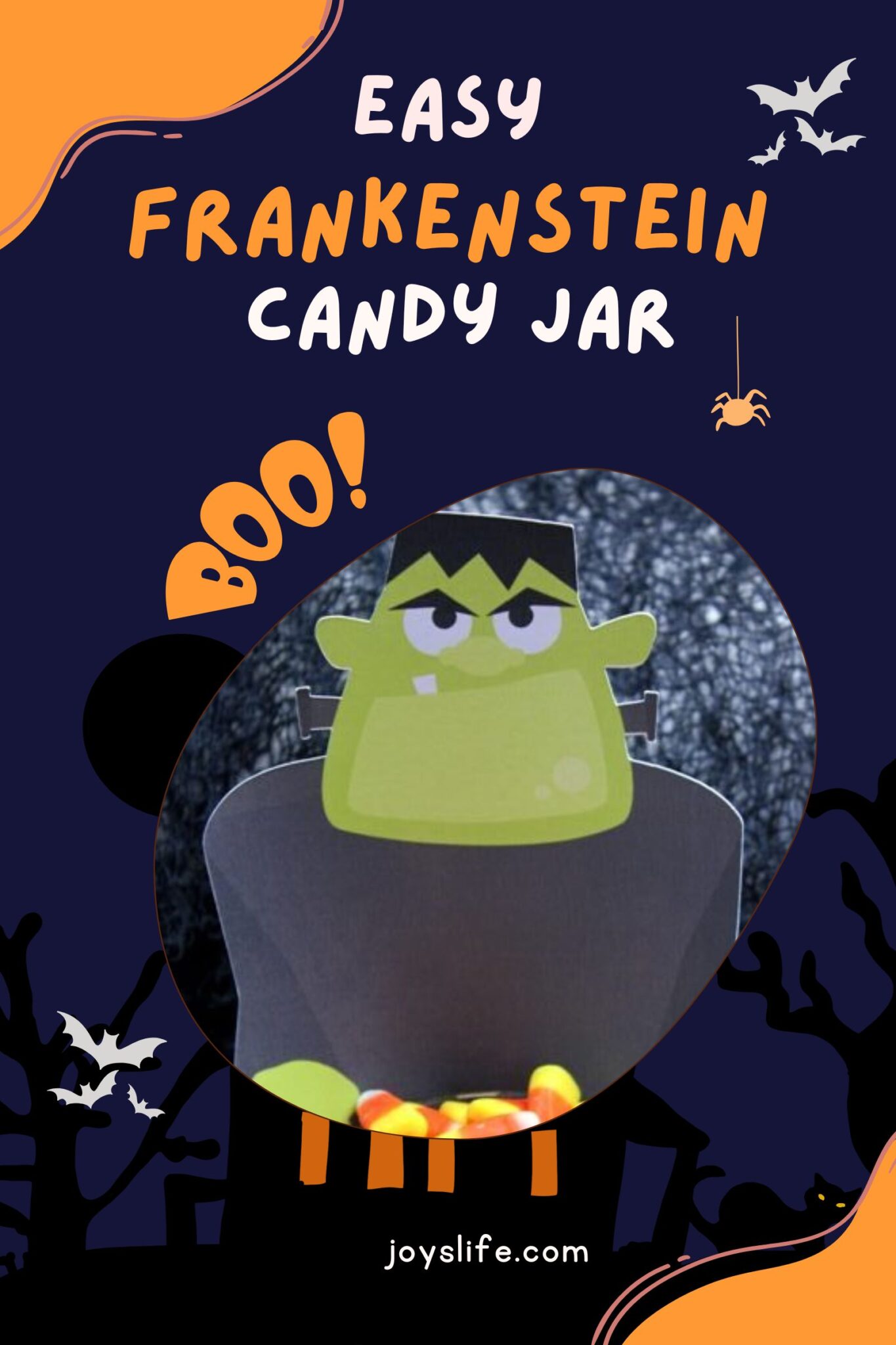 Frankenstein Candy Jar – Easy Halloween Treat Idea - Joy's Life