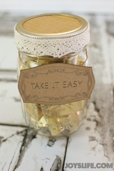 Take It Easy Candy Mason Jar with SEI - Joy's Life