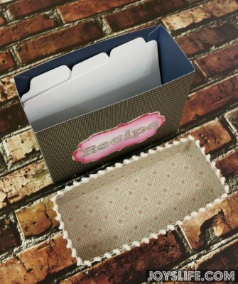 Paper Recipe Box with SEI - Joy's Life
