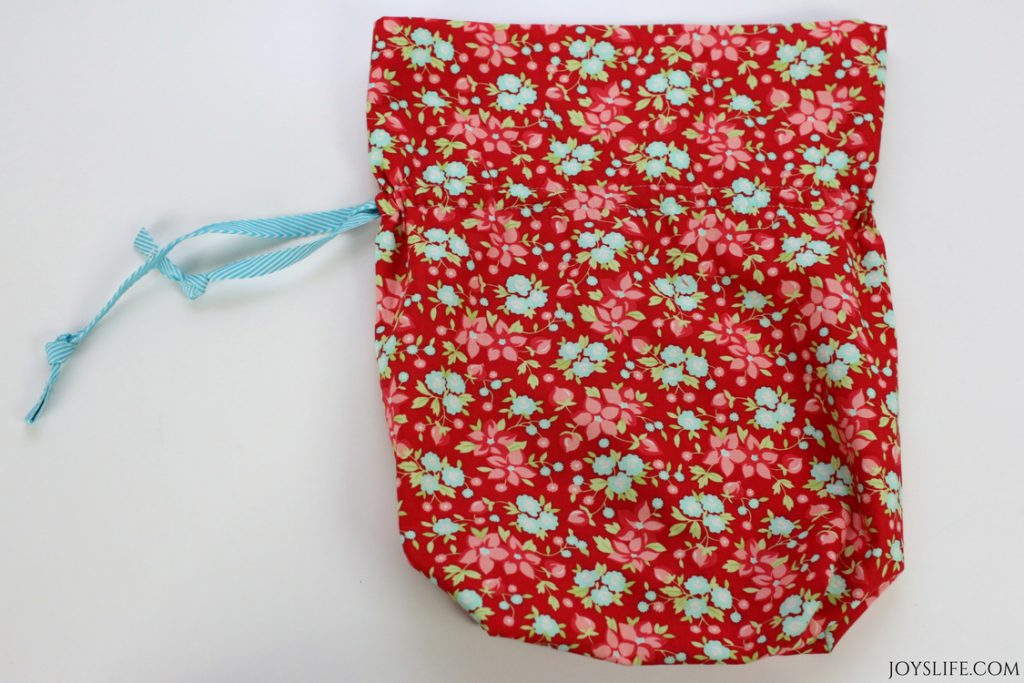 How to Make an Easy Drawstring Bag - Joy's Life