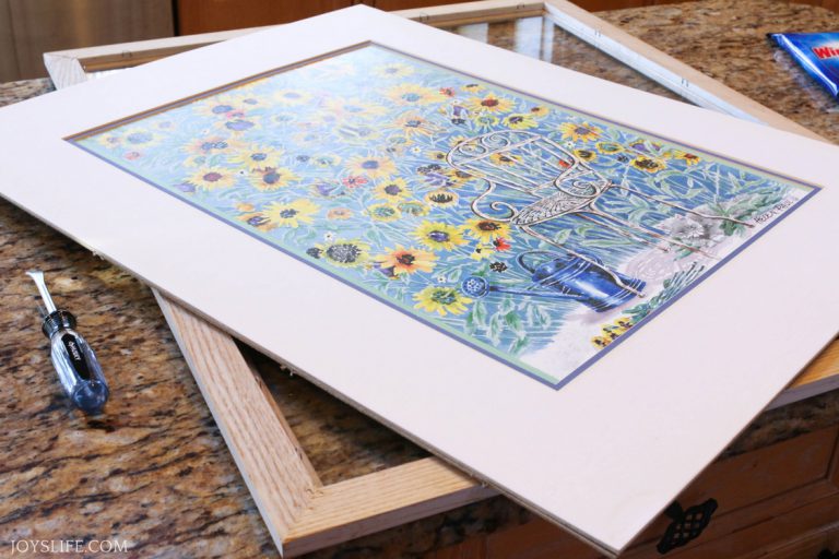 How to Reframe Art Using Thrift Store & Markdown Frames - Joy's Life