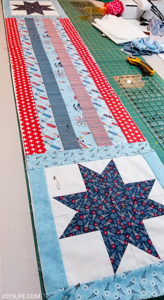 American Flag Quilted Table Runner - Joy's Life